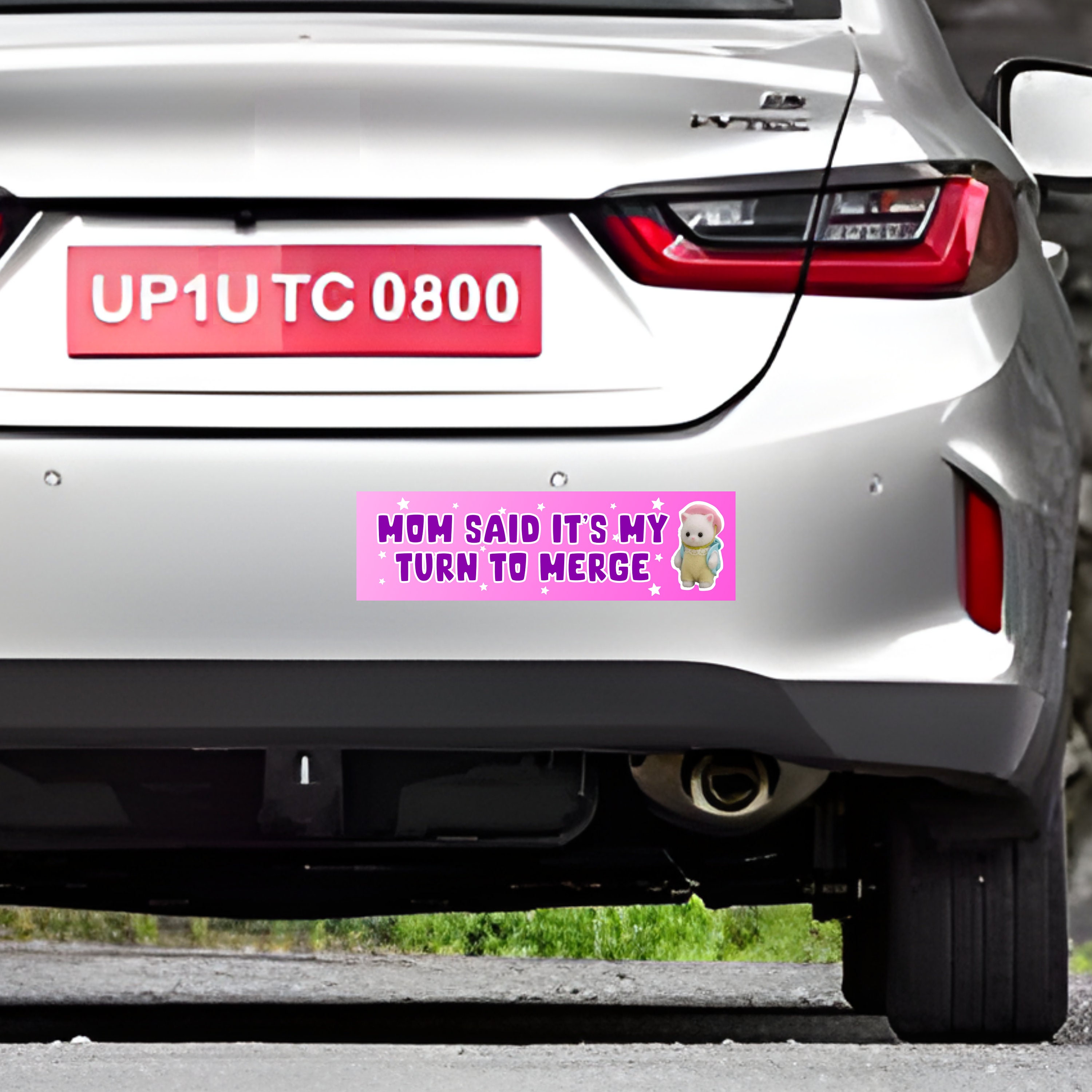 Mom Said It's My Turn to Merge Bumper Sticker, Silly Genz Z Meme ...