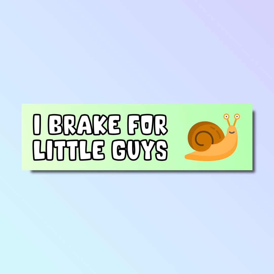 Funny Snail Bumper Sticker, Funny Bumper Sticker, Silly Genz Z Meme ...