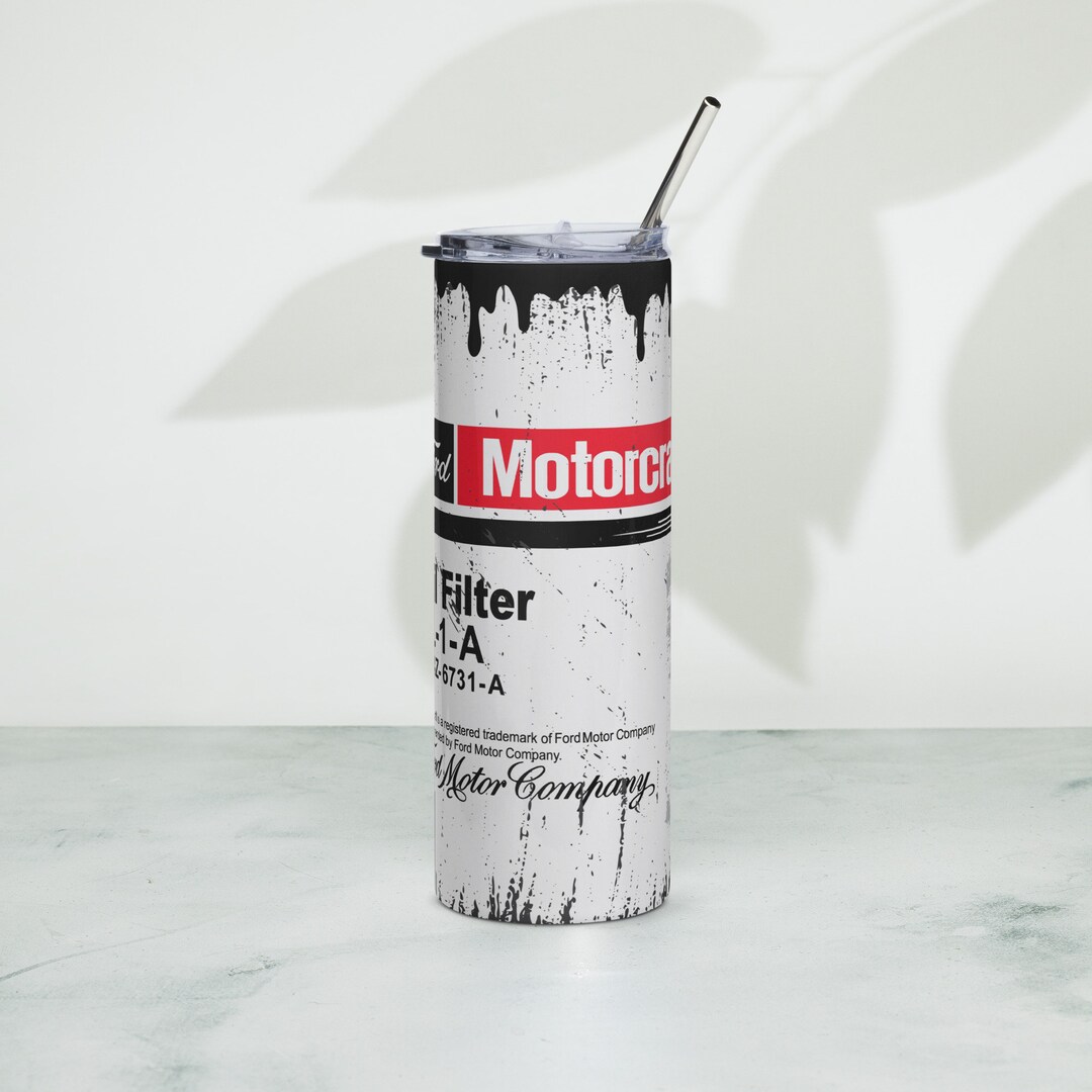 Ford MOTORCRAFT Oil Filter FL-1-A Style Tumbler Mug 20 OZ - Etsy