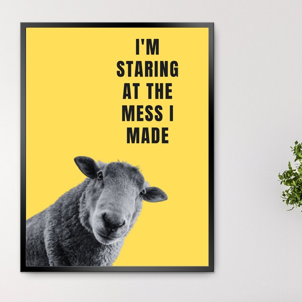 Sheep Poster - Etsy