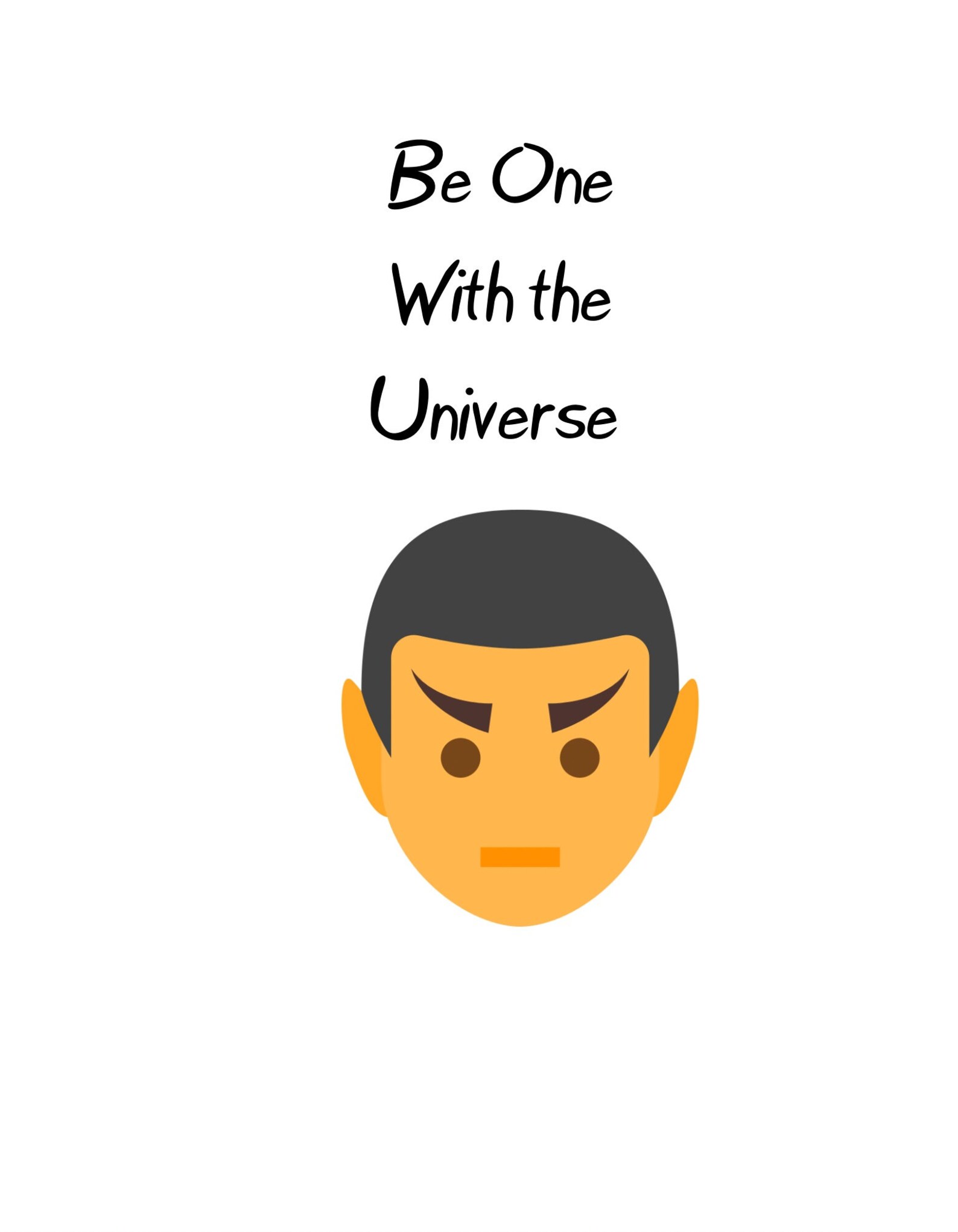 With the Universe, Spock Digital Design, Png File, Svg File, and Jpg ...