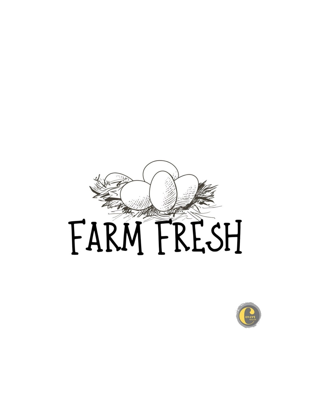 Farm Fresh Eggs, Chicken Designed, Png File, Jpg Files Digital Download ...