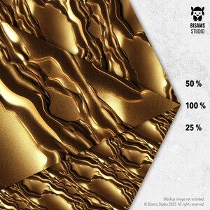 Gold Seamless Patterns, Golden Digital Papers, Luxury Glitter ...