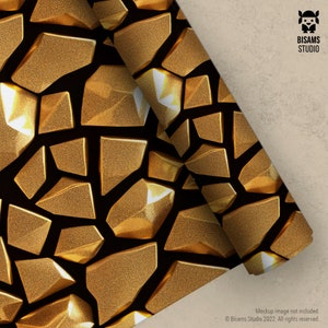 Gold Seamless Patterns, Golden Digital Papers, Luxury Glitter ...