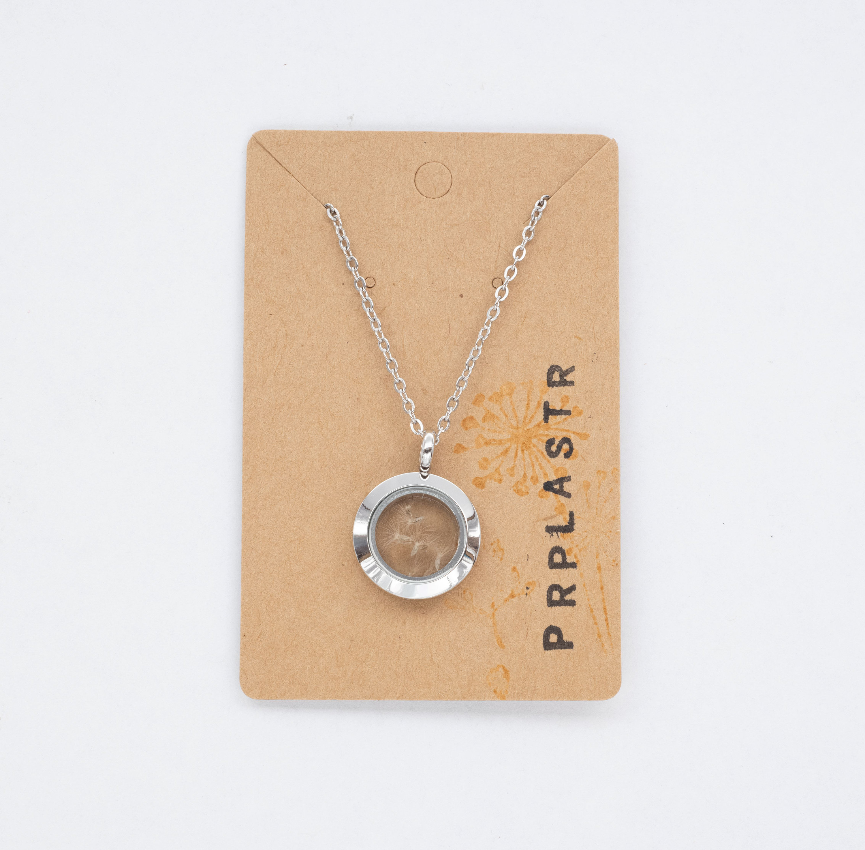 Purple Aster Floriography Wildflower Necklace / Keychain Circle ...