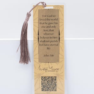 Bible Verse Bookmark, Christian Gift for Her, Pastor Gift for Bible ...