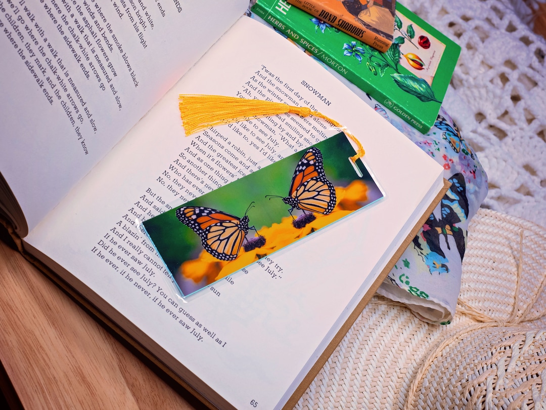 Handmade Bookmark | Nature Inspired Gift | Garden | Pollinator | Flower ...