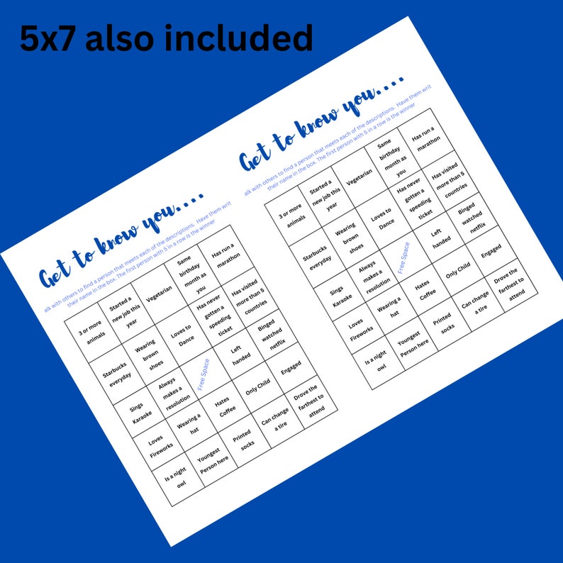 Icebreaker Party Game, Human Bingo, Work Icebreaker, Party Icebreaker ...