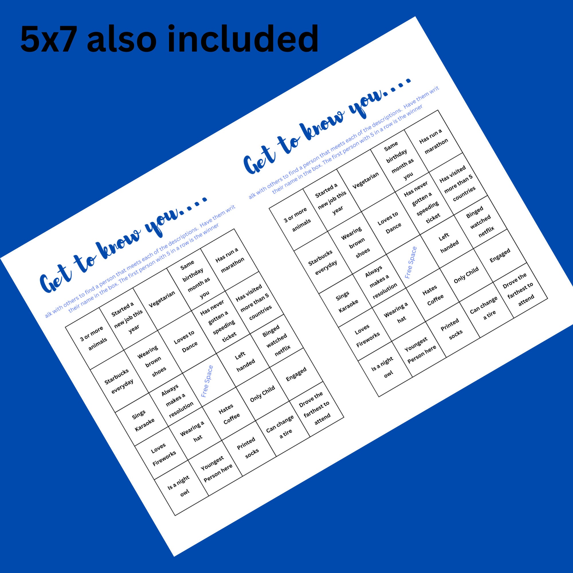 Icebreaker Party Game, Human Bingo, Work Icebreaker, Party Icebreaker ...