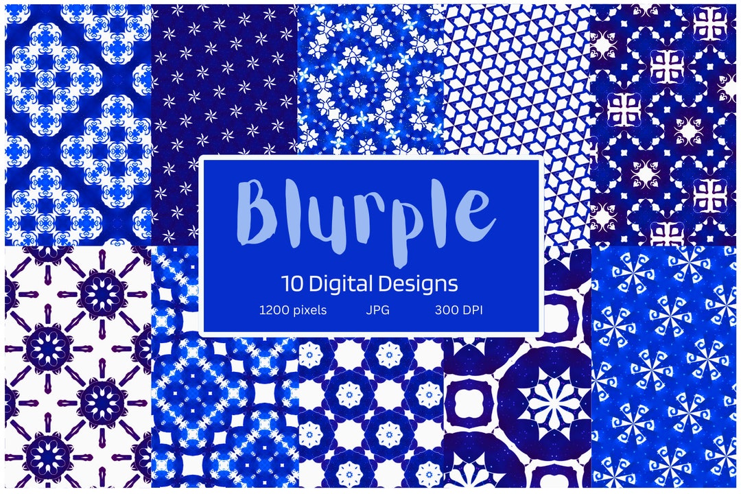 BLURPLE Digital File Background Design. for Fabric, Crafts, Webpage ...