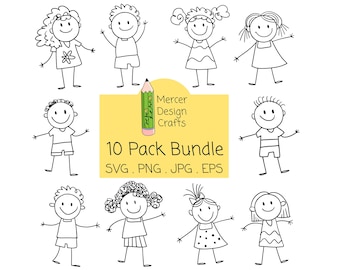 Stick Figures Svg Bundle, Stick People Svg, Stick Kids Svg, Stick ...
