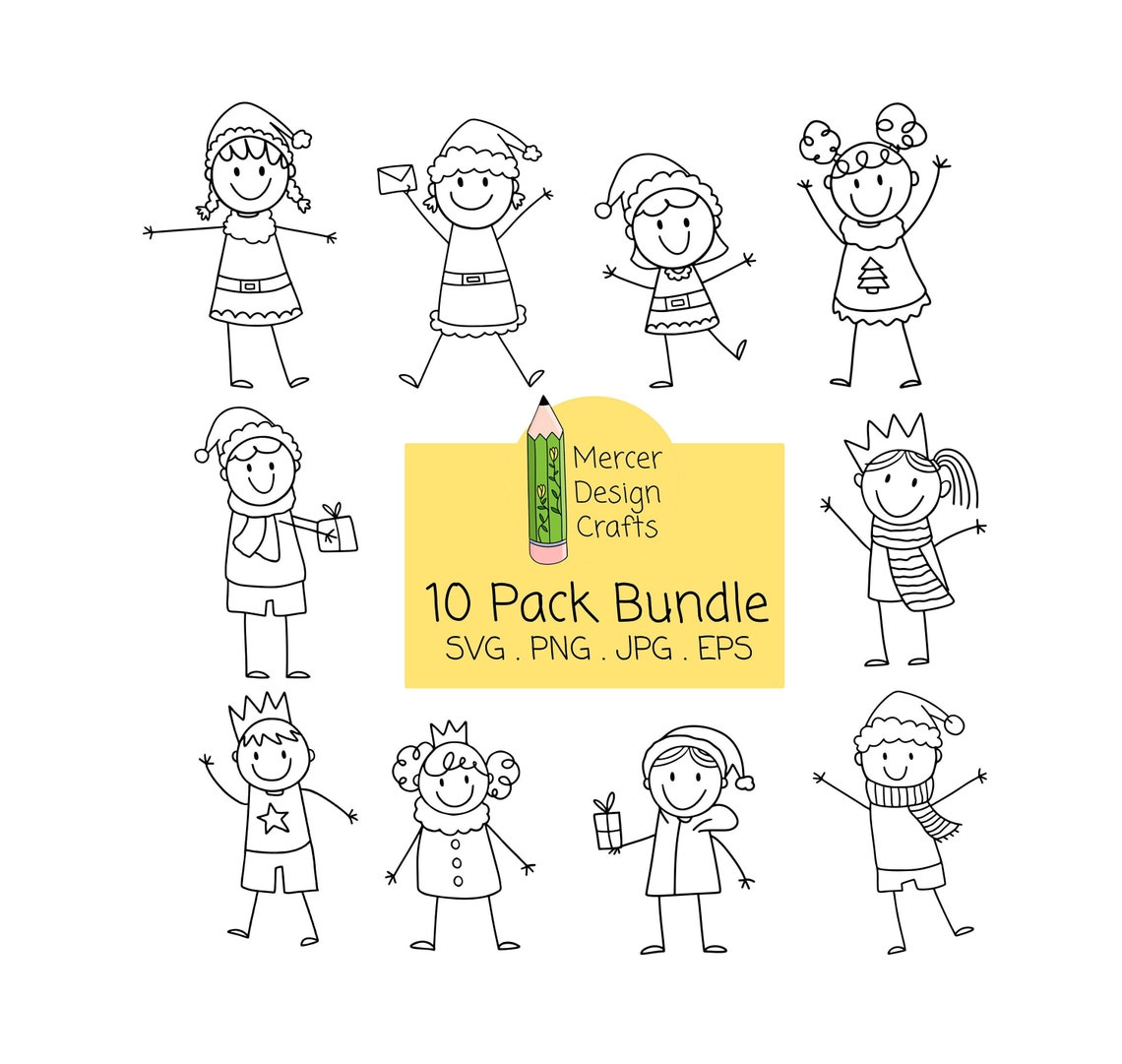 Stick Figures Svg, Stick People Svg, Stick Figure Bundle, Stick Figure ...