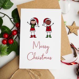 Stick Figure Bundle, Christmas Clipart, Stick Figure Kids, Stick Figure ...