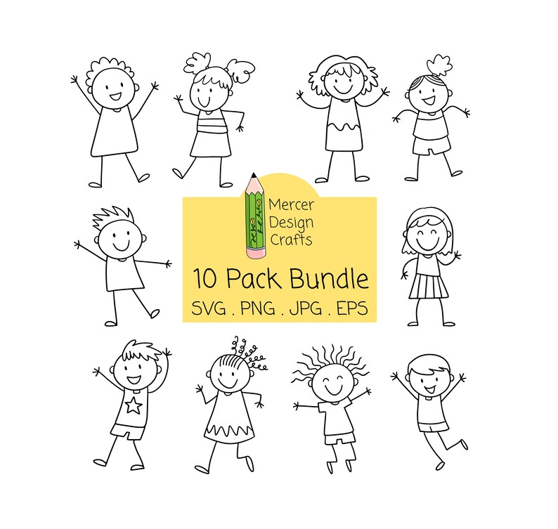 Stick Figures Svg, Stick People Svg, Party Decoration, Stick Figure ...