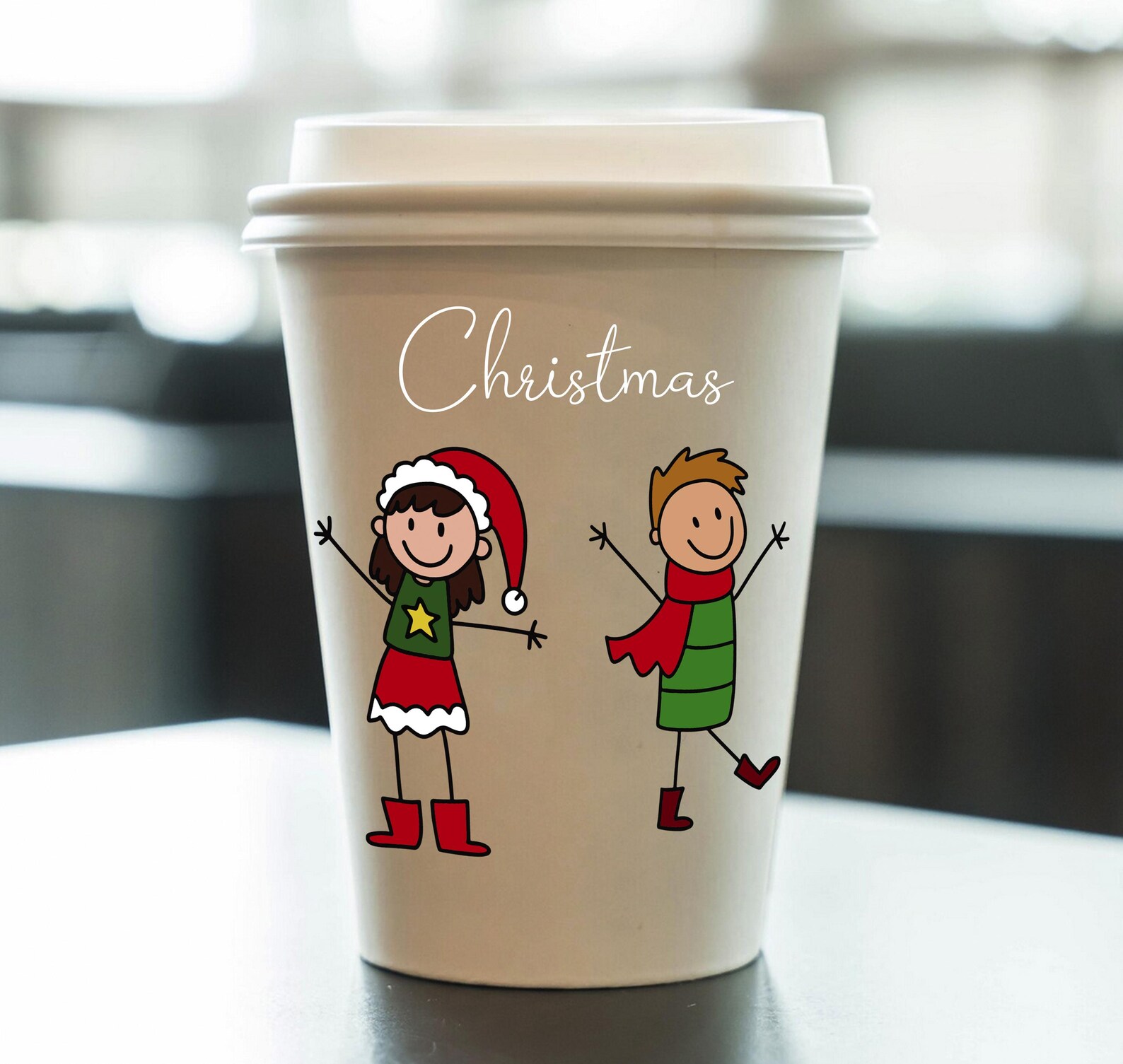 Stick Figure Bundle, Christmas Clipart, Stick Figure Kids, Stick Figure ...