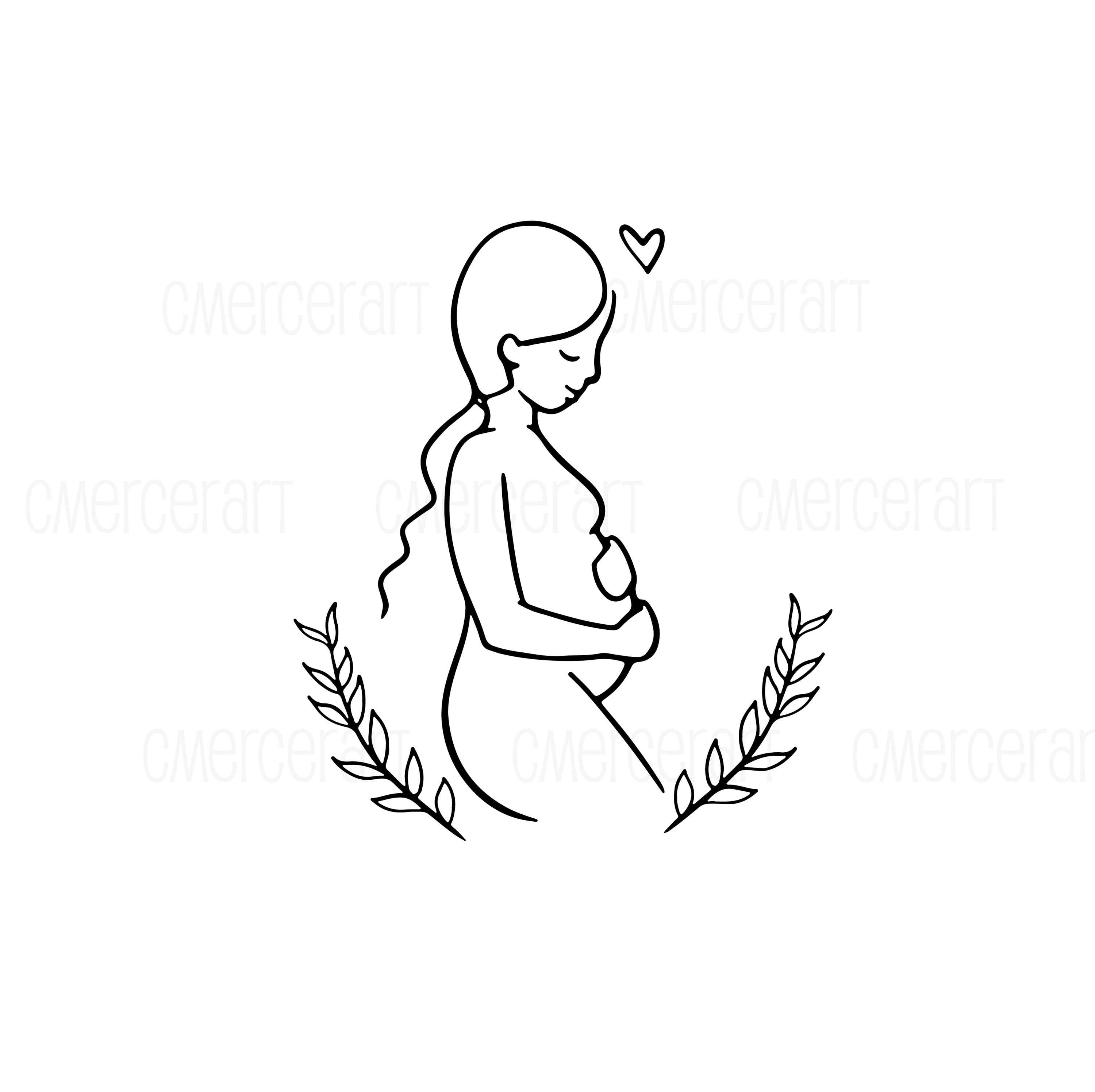 Pregnant Woman Svg, Pregnancy Svg, Motherhood Svg, File for Cricut ...
