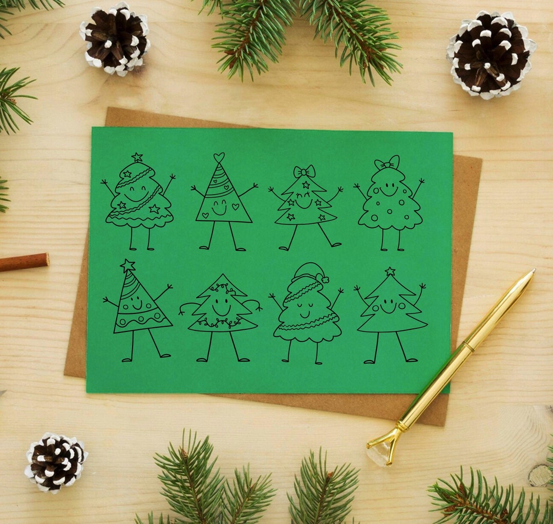 Stick Figures Svg, Christmas Tree, Stick Figure Bundle, Stick Figure ...