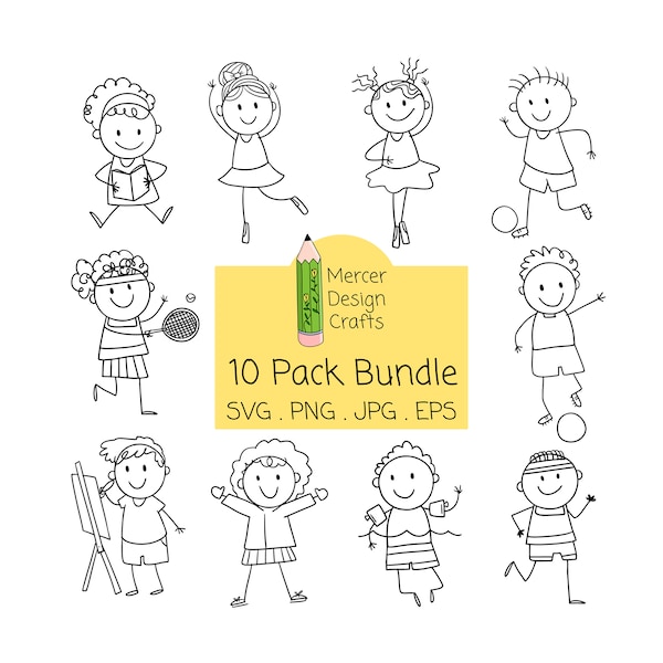 Stick Figures Svg - Etsy