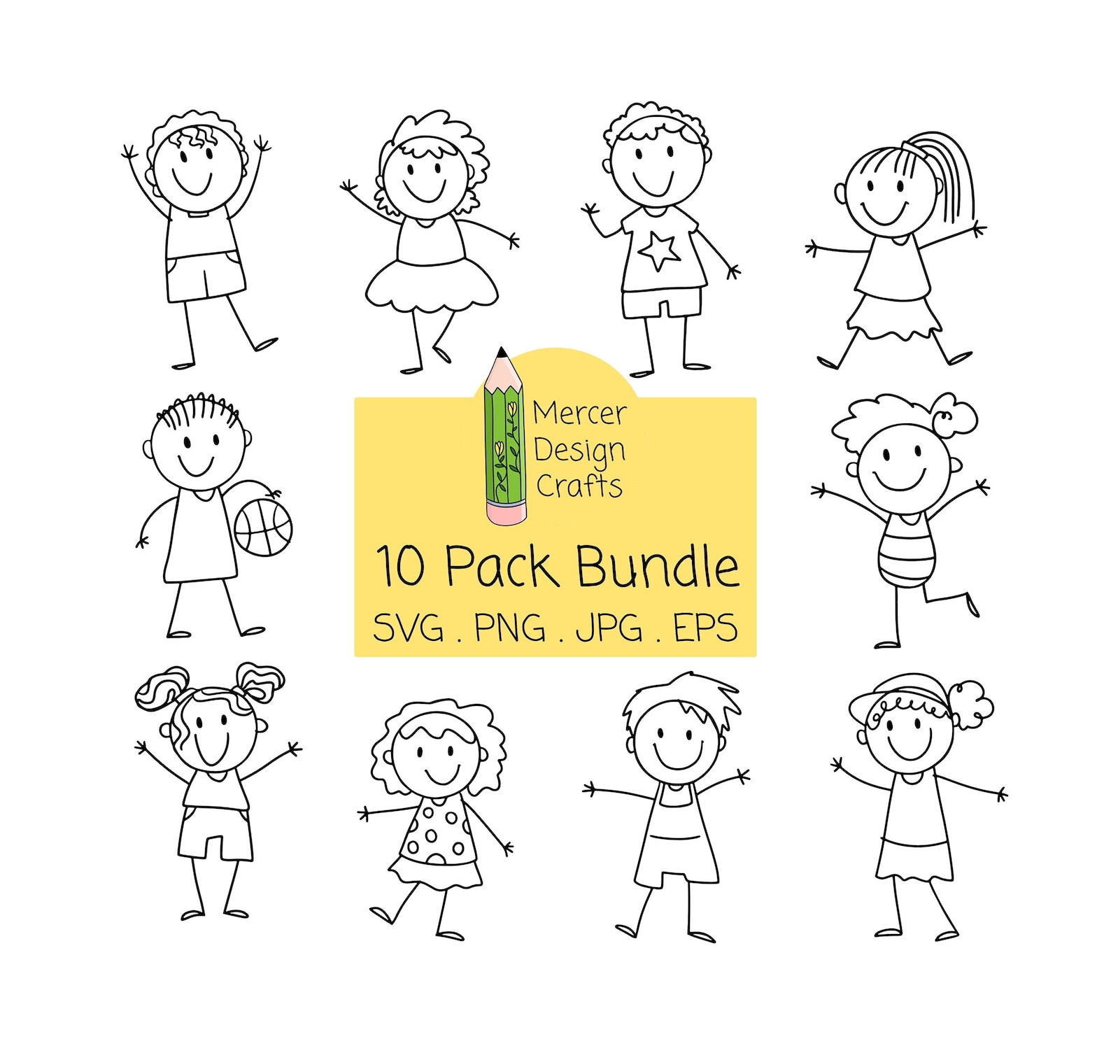 Stick Figures Svg, Stick People Svg, Stick Figure Bundle, Stick Figure ...