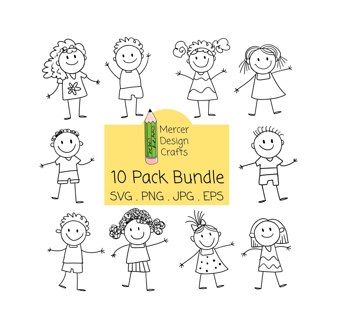 Stick Figures Svg, Stick People Svg, Stick Figure Bundle, Stick Figure ...