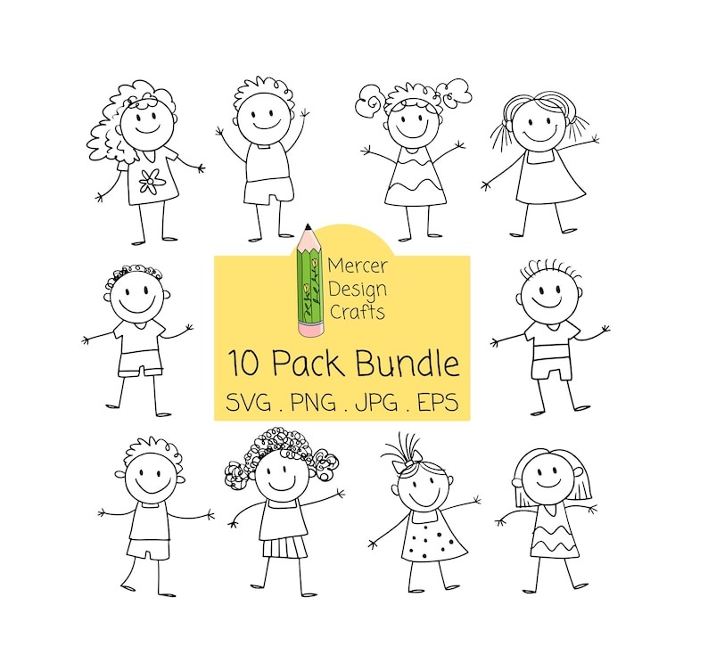 Stick Figures Svg, Stick People Svg, Stick Figure Bundle, Stick Figure ...