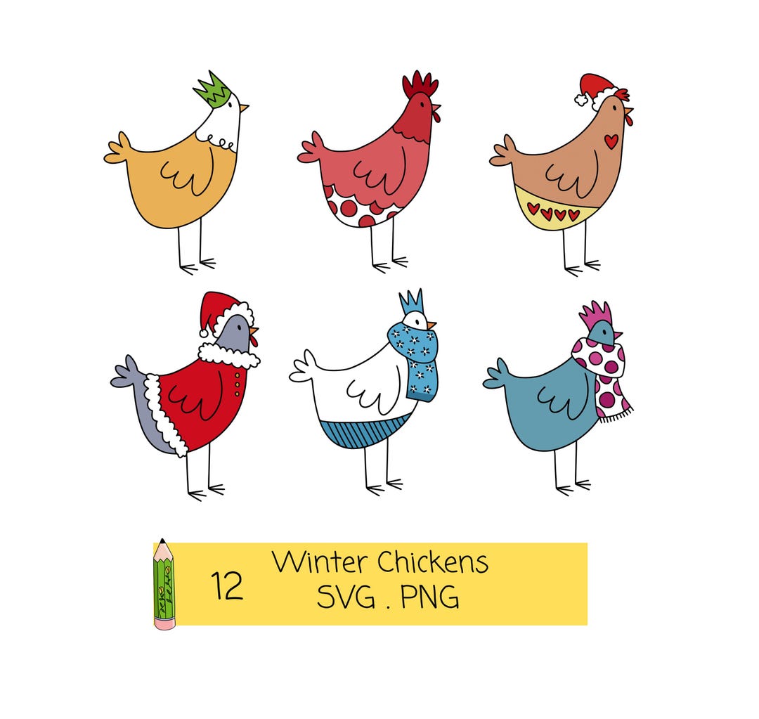 Cute Christmas Svg Bundle, Winter Animals Svg, Animal Svg, Cute Animal ...