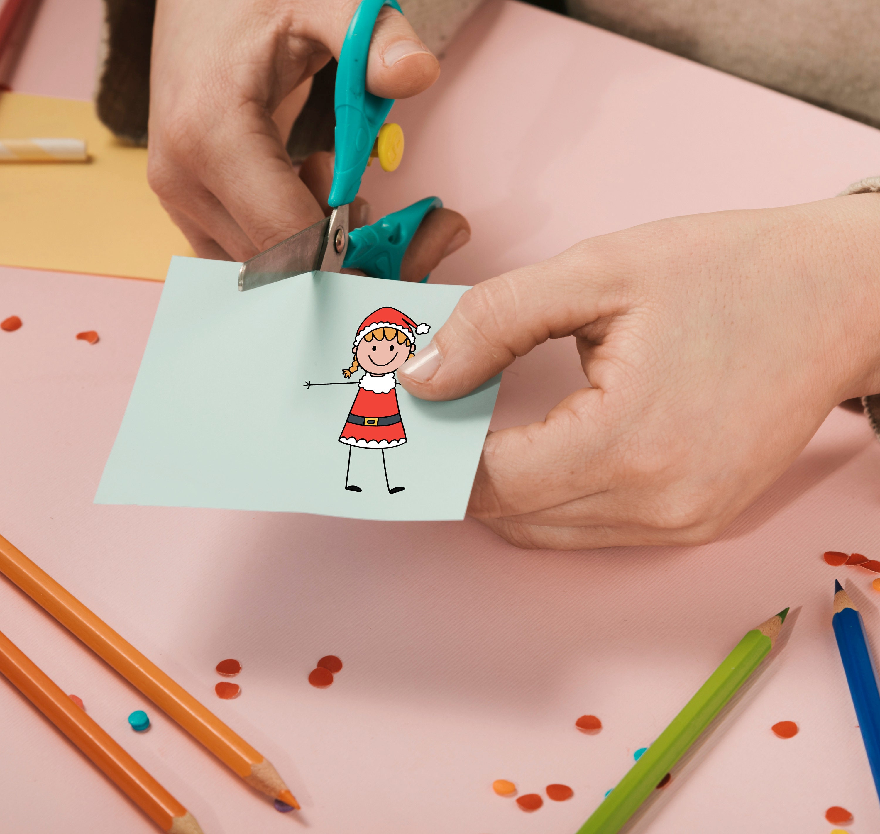 Stick Figure Bundle, Christmas Clipart, Stick Figure Kids, Stick Figure ...