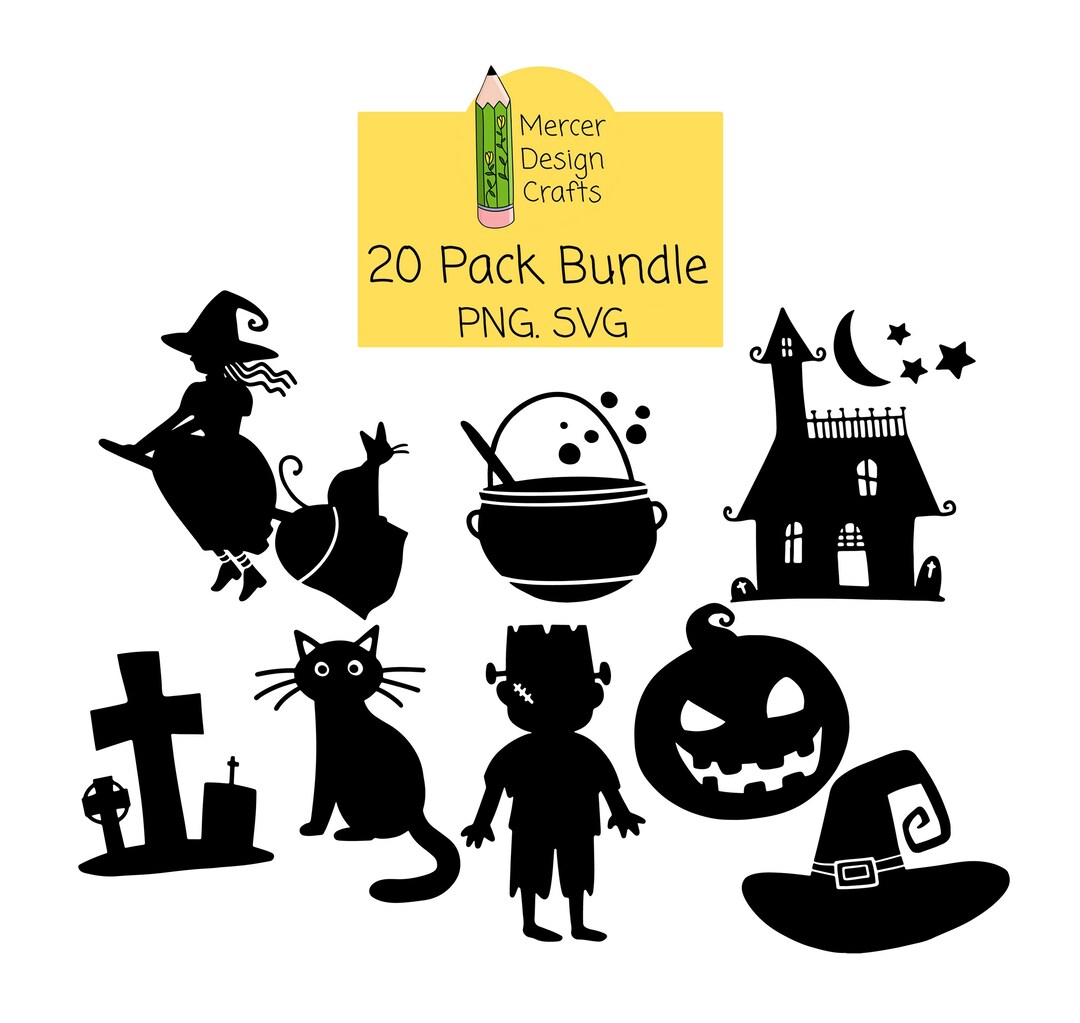 Halloween SVG Bundle, Halloween SVG, Ghost Svg, Fall Svg,doodle Svg ...