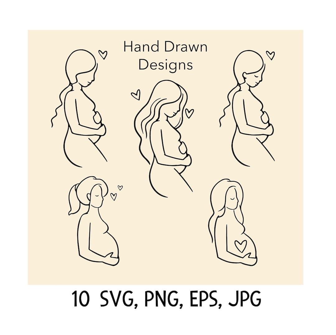 Pregnant Woman Svg, Pregnancy Svg, Motherhood Svg, File for Cricut ...