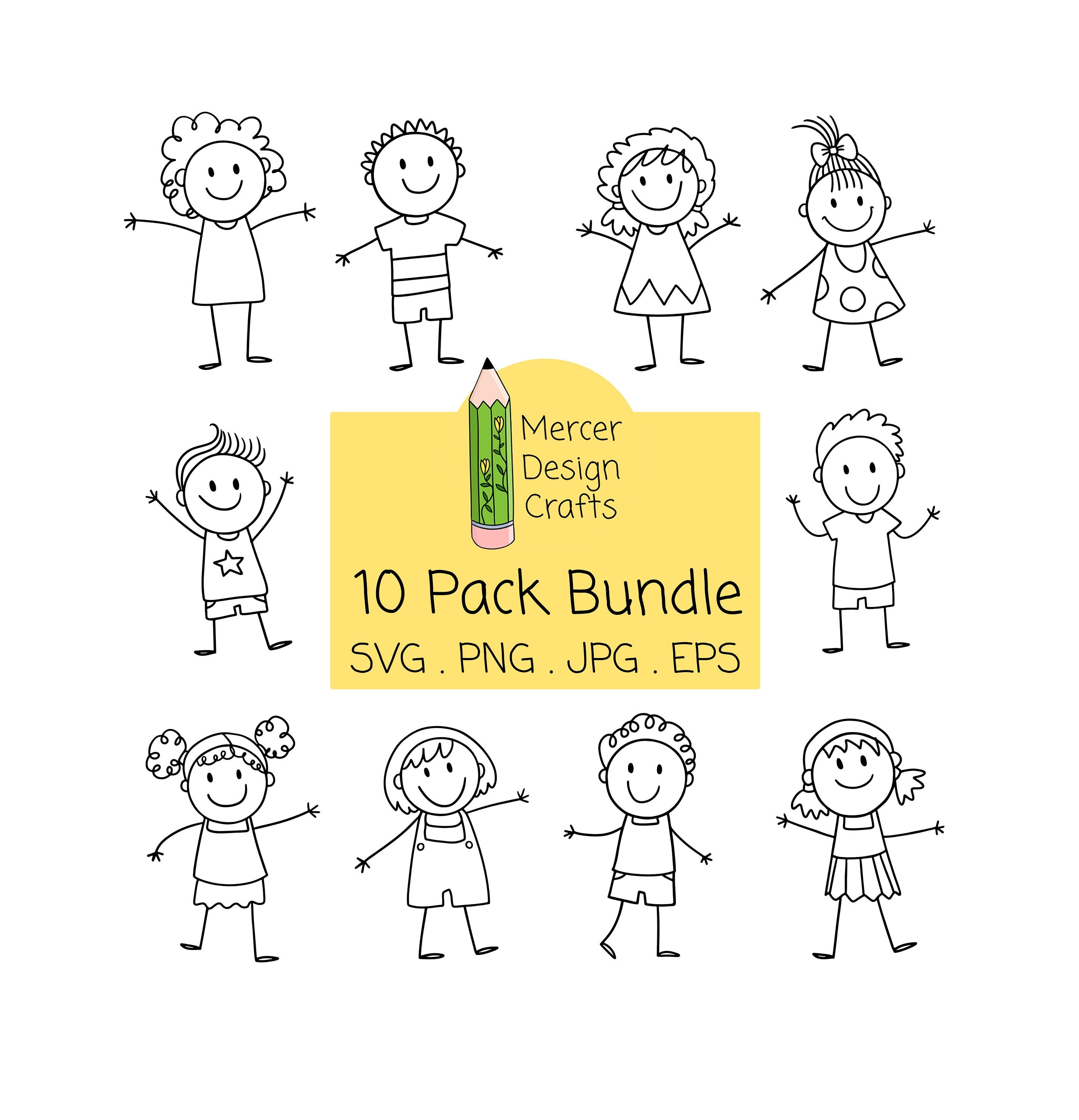 Stick Figures Svg, Stick People Svg, Stick Figure Bundle, Stick Figure ...
