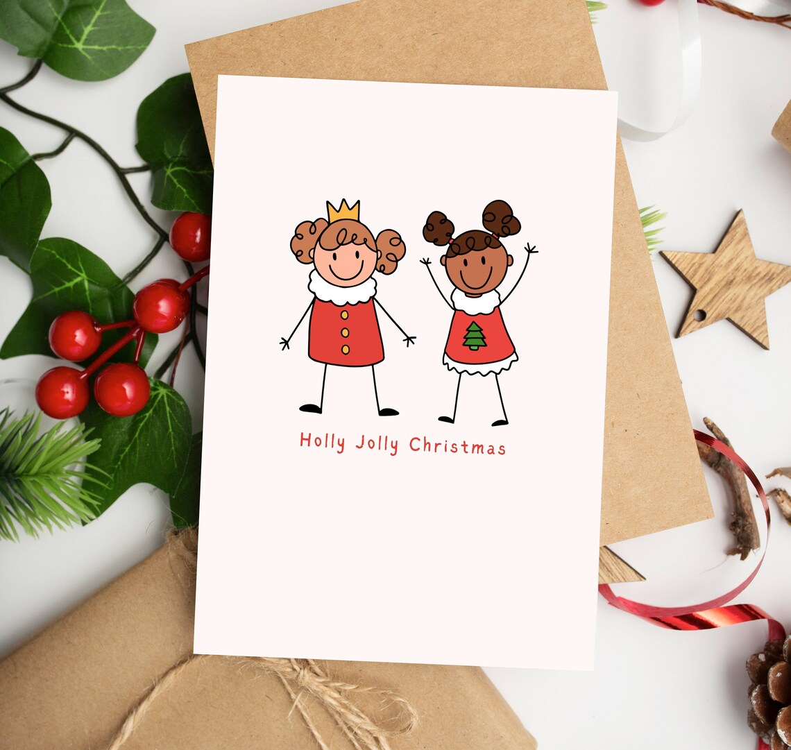 Stick Figure Bundle, Christmas Clipart, Stick Figure Kids, Stick Figure ...