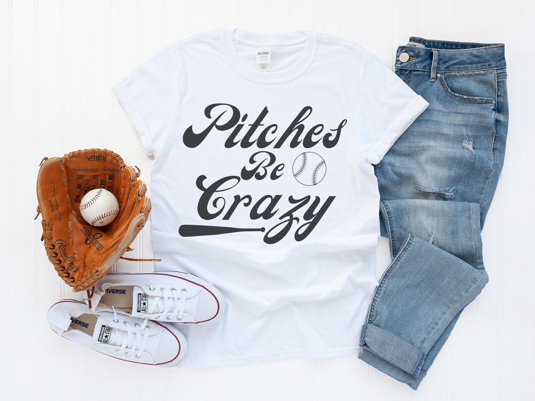 Pitches Be Crazy Baseball Softball PNG - Etsy