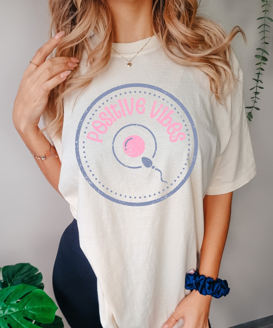 Positive Vibes Pregnancy, IVF, Infertility Shirt PNG - Etsy