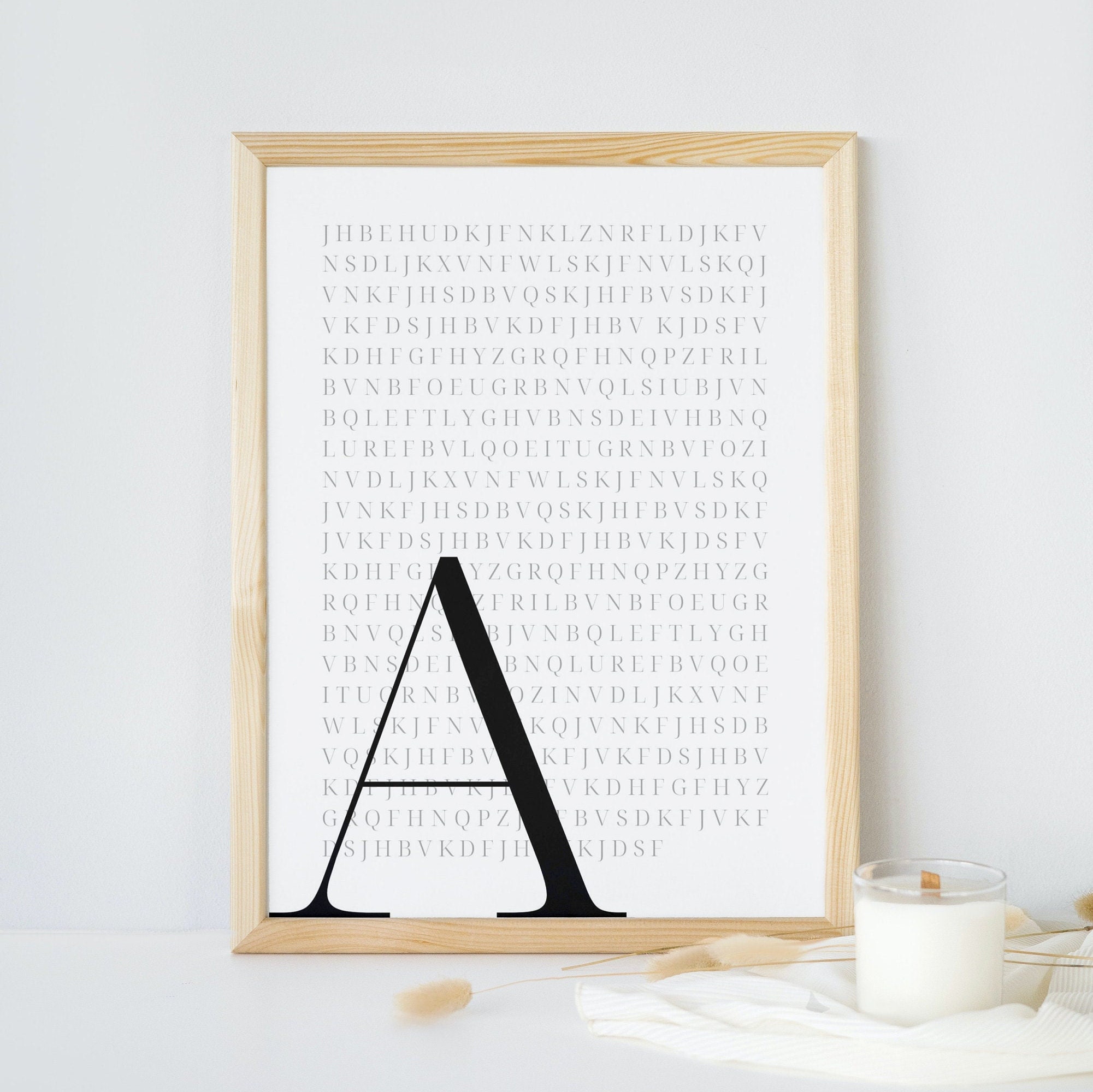 Minimalist Printable Alphabet Poster - Etsy