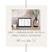 Modern Wedding Welcome Card & Events Schedule Template (digital ...