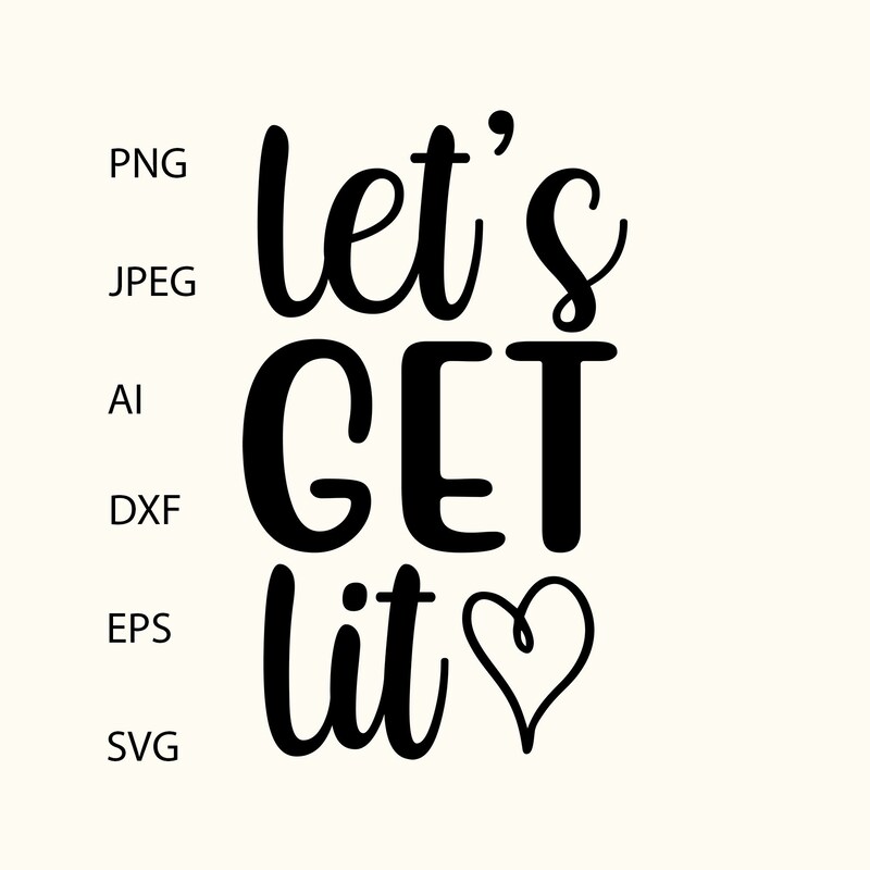 Lit Svg - Etsy
