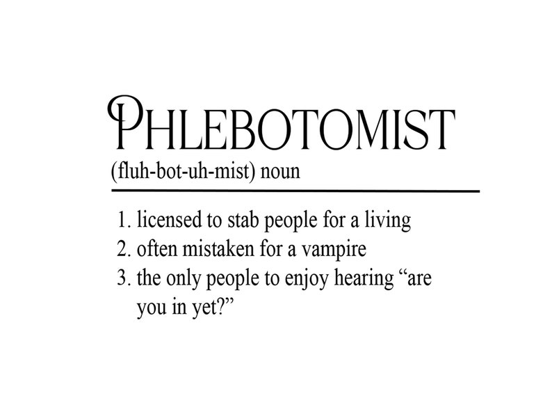 Phlebotomist SVG, Healthcare Worker Design, Funny Digital Download ...