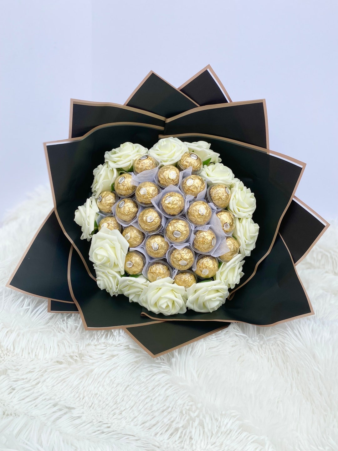 Father’s Day Chocolate Bouquet Gift for New Dad Edible Ferrero Rocher ...