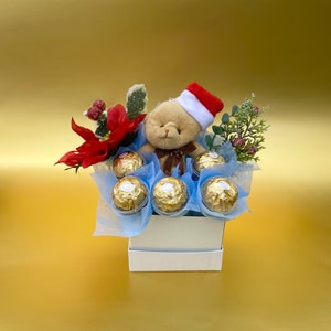Christmas Chocolate Bear Gift Adorable Christmas Themed Chocolate Gift ...