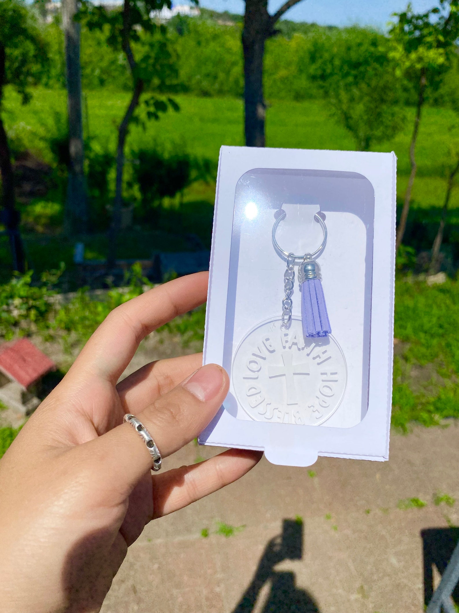 Faith Over Fear Keychain for Church Member Gift Jesus Keychain Baptism ...