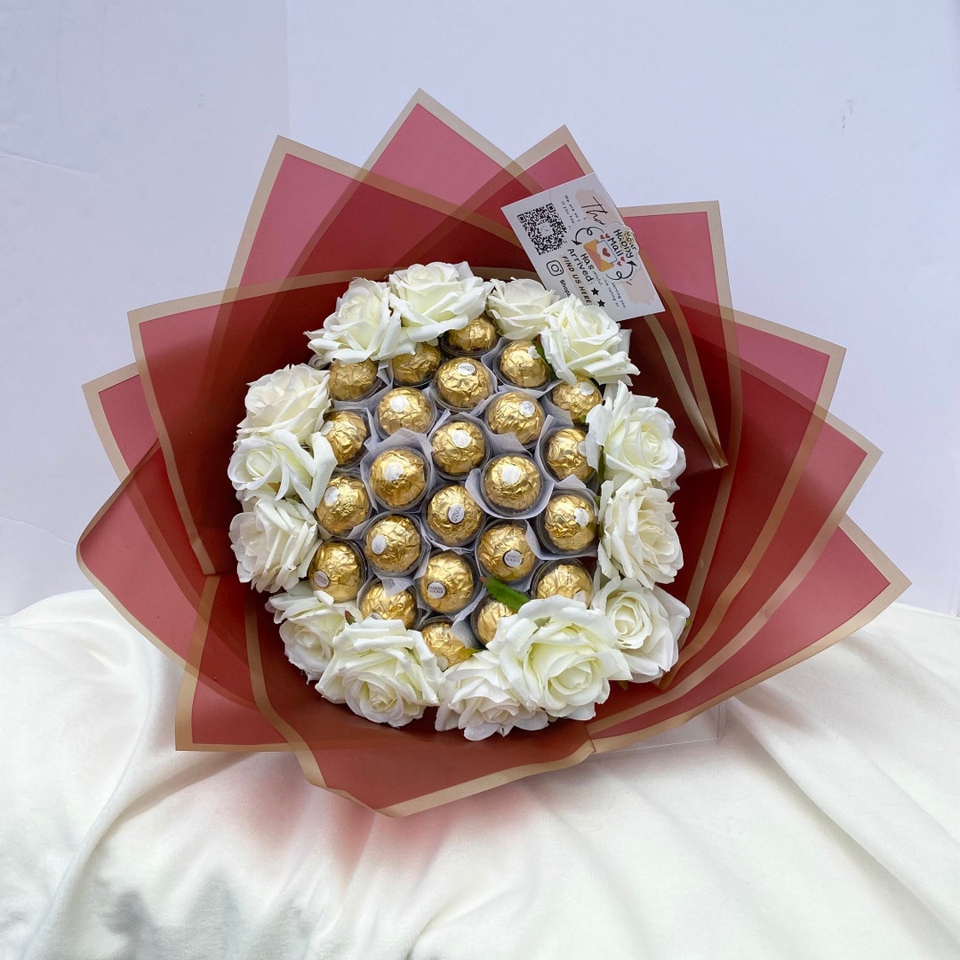 Girlfriend Birthday Gift Rose Bouquet Red Edible Chocolate Gift Sister ...