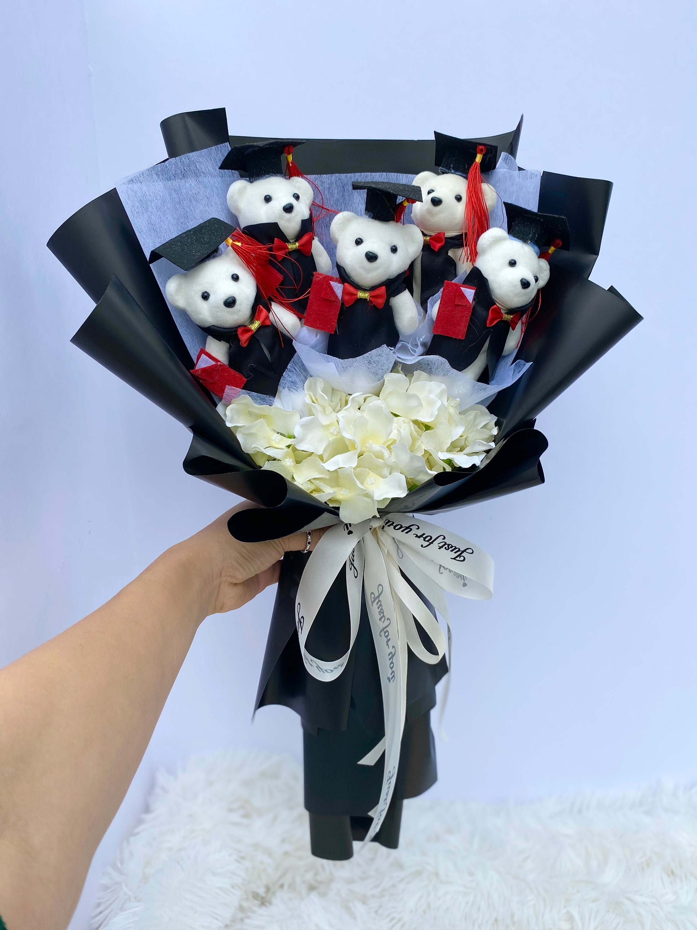 Graduation Bear Flower Bouquet Flower Bear Flower Bouquet Graduation ...