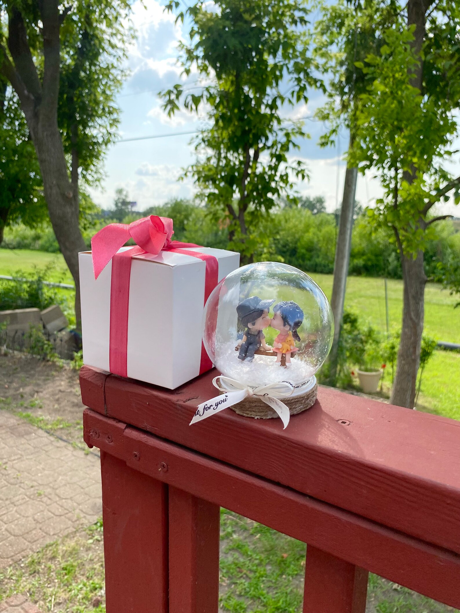 Personalize Couple Snow Globe Couple Gift Snow Globe Anniversary Couple ...