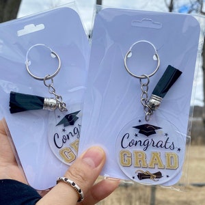Graduation Keychain Congrats Grade Keychain Acrylic Graduation Keychain ...