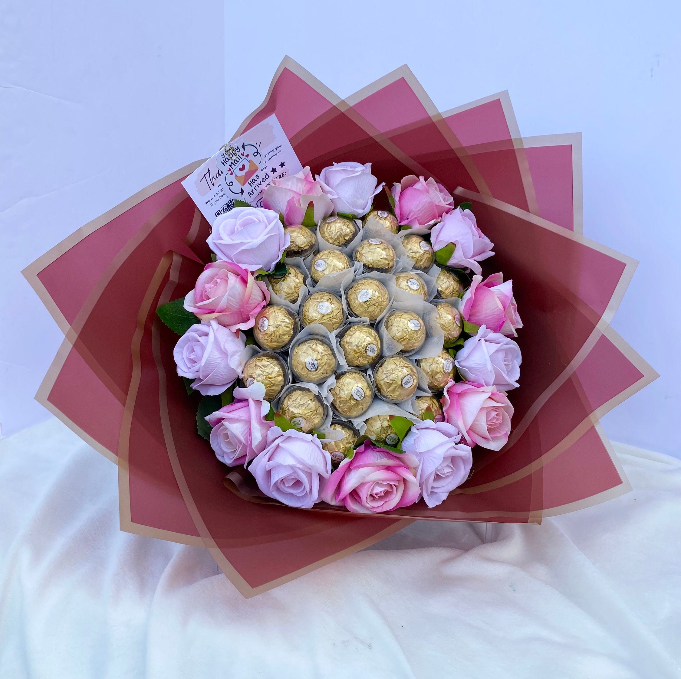 Large Chocolate Rose Bouquet Gift for Anniversary Chocolate Bouquet ...