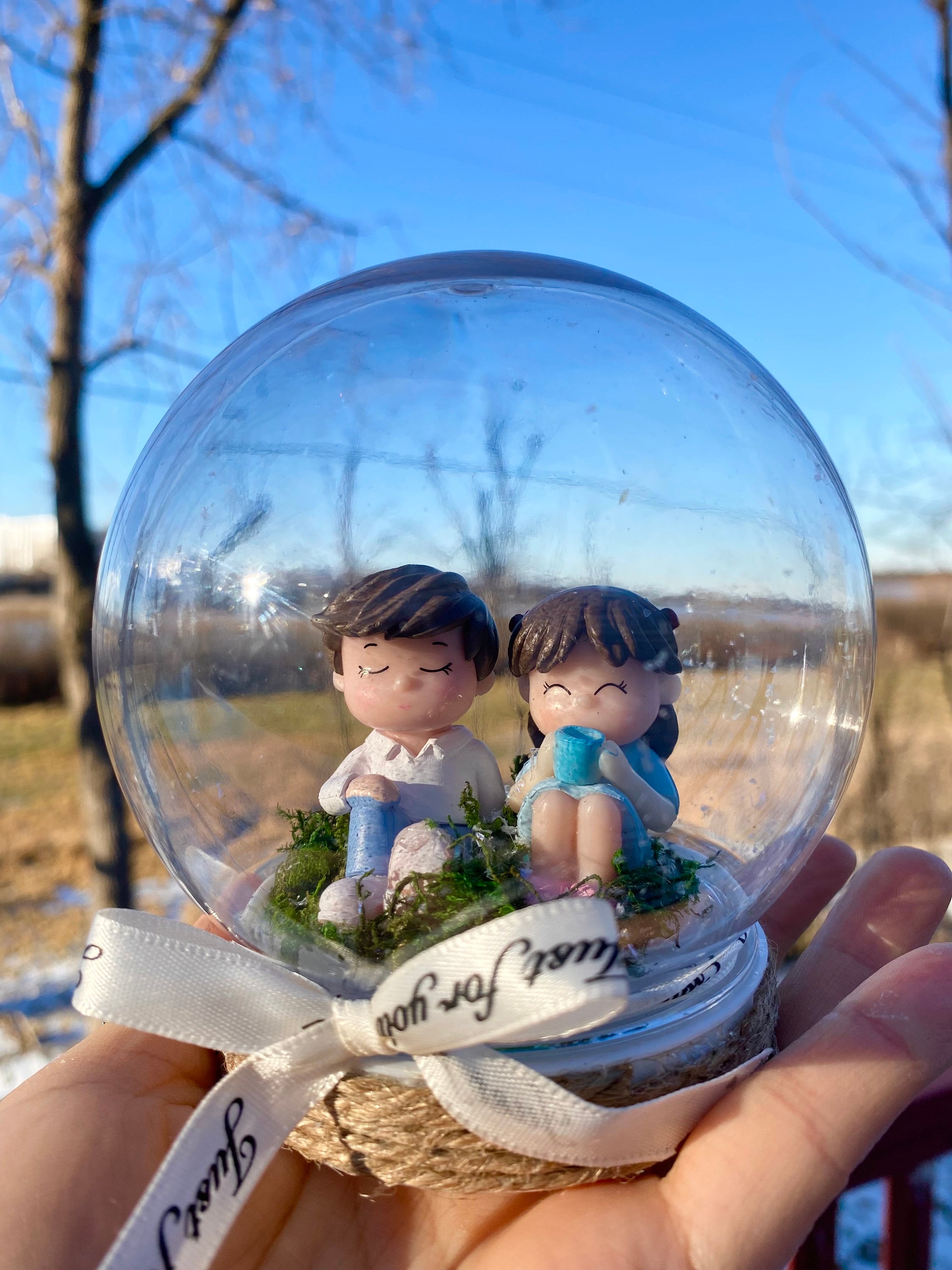 Personalized Couple Snow Globe: Guitar Lover Valentine's Gift - Etsy