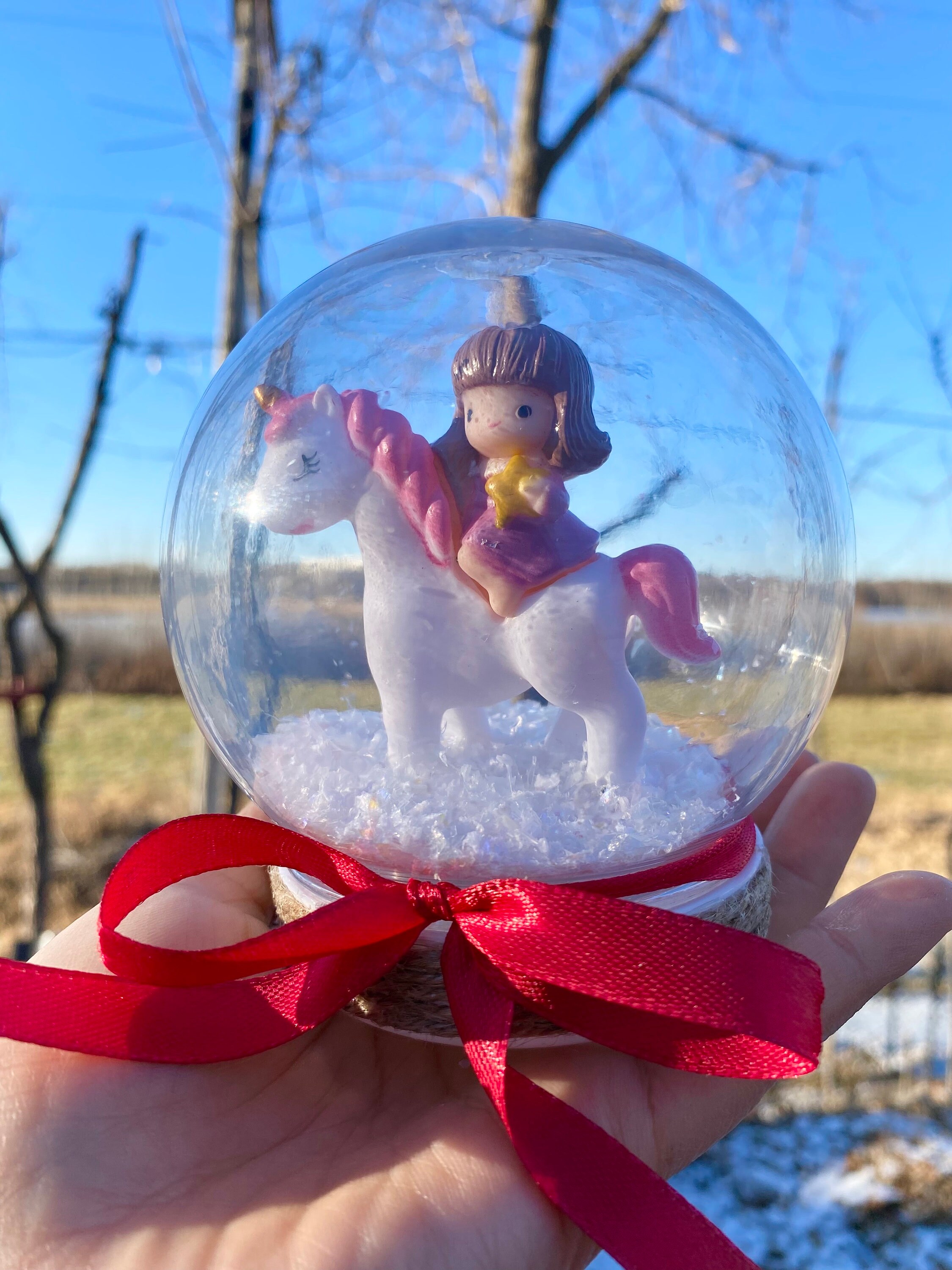 Girl Unique Snow Globe Gift for Niece Birthday Snow Globe Christmas ...