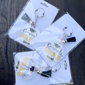 Graduation Keychain Congrats Grade Keychain Acrylic Graduation Keychain ...