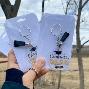 Graduation Keychain Congrats Grade Keychain Acrylic Graduation Keychain ...