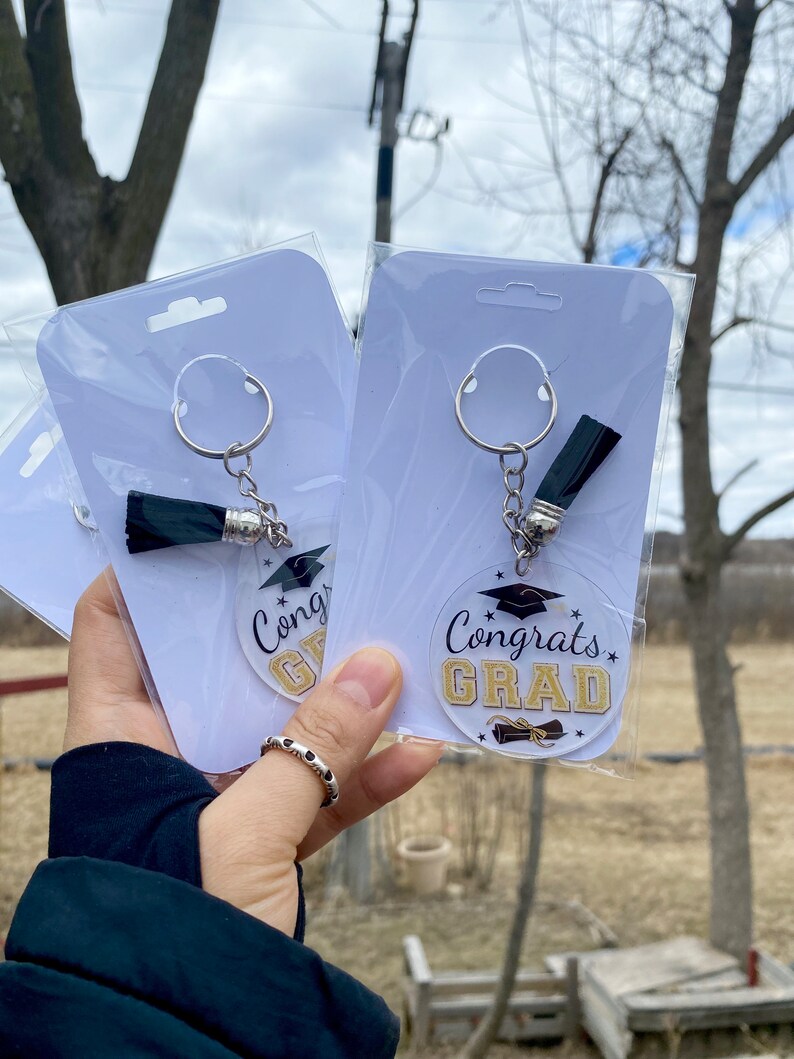 Graduation Keychain Congrats Grade Keychain Acrylic Graduation Keychain ...